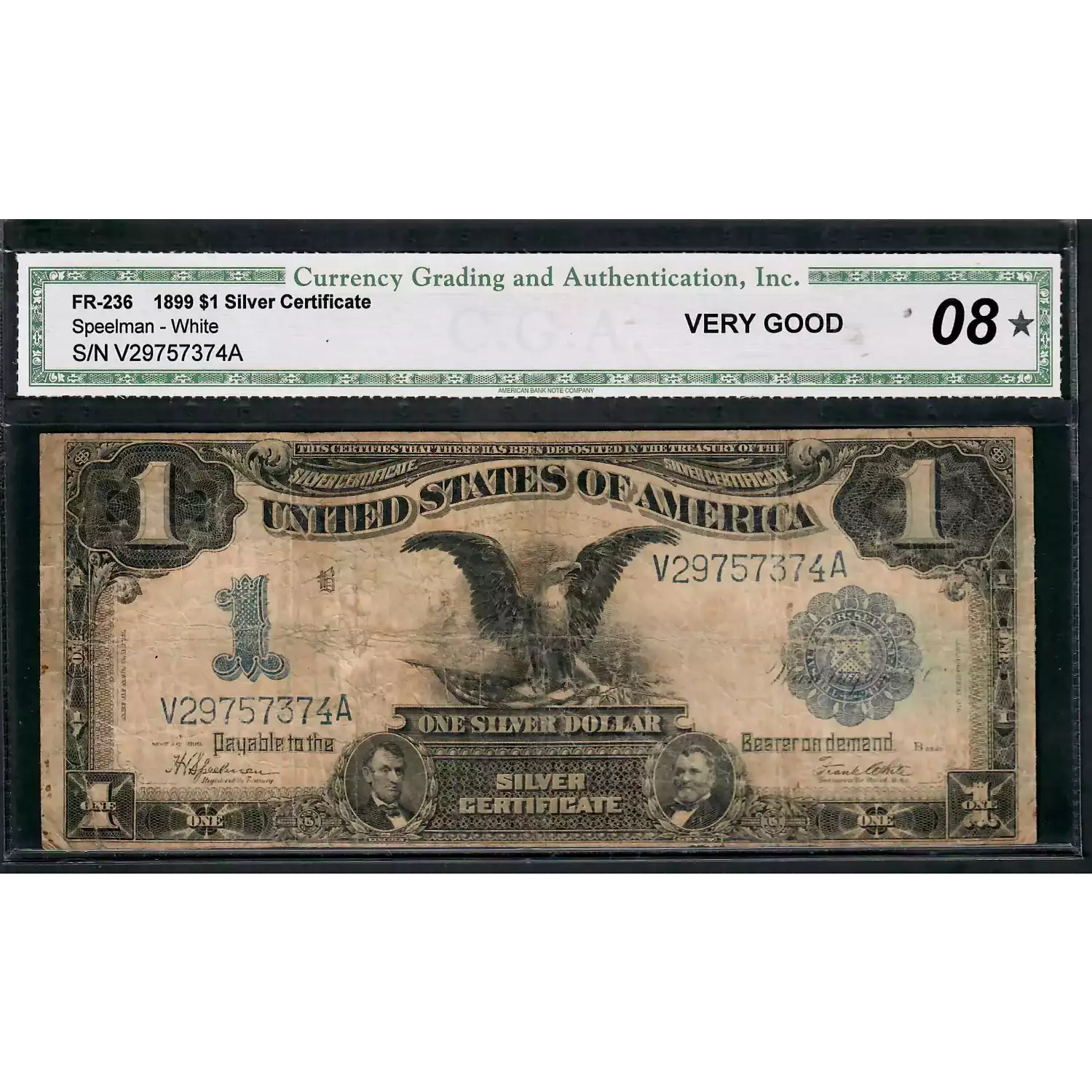 $1 1899 Blue Silver Certificates 236 - Executive Currency