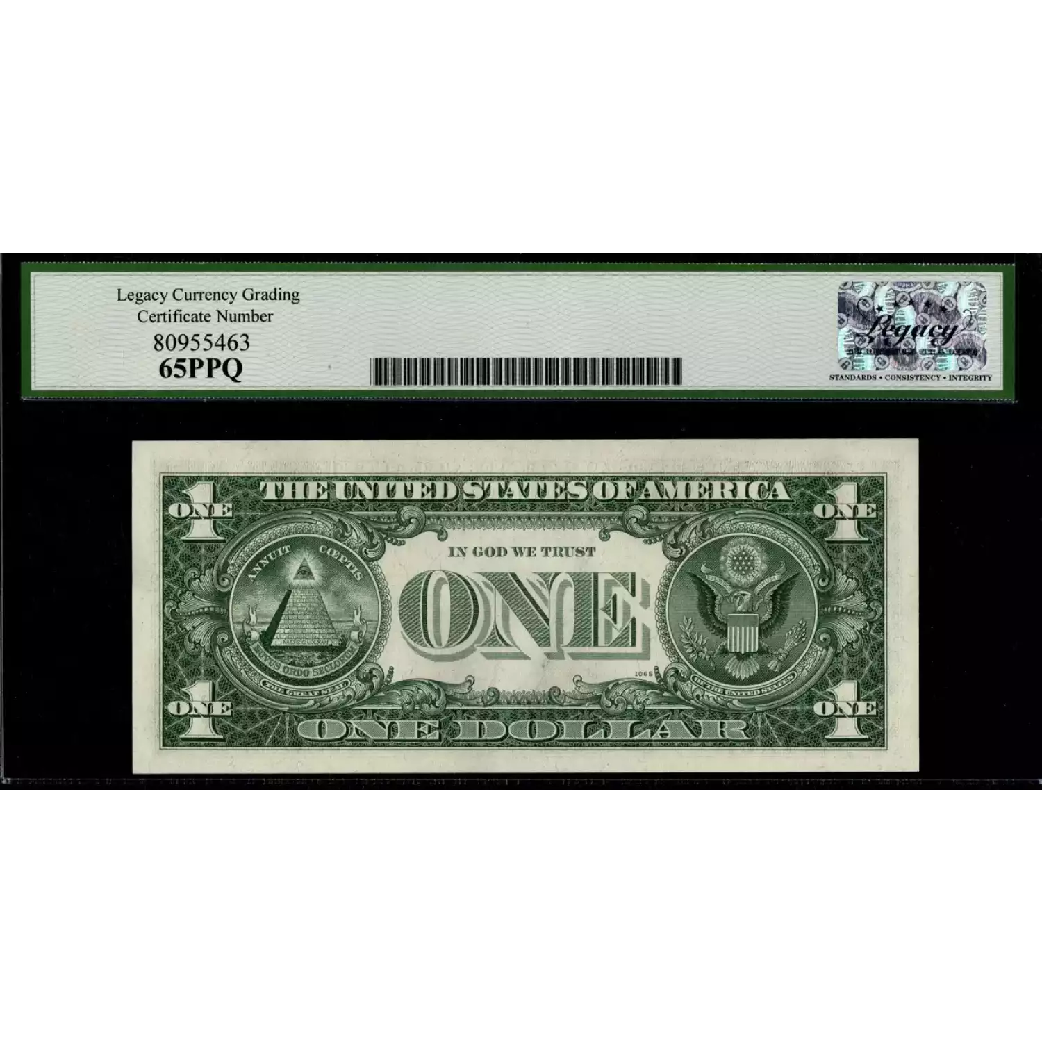 $1 1963-B FRN JOSEPH W. BARR AUTOGRAPH LCGS Gem New 65PPQ - Executive ...