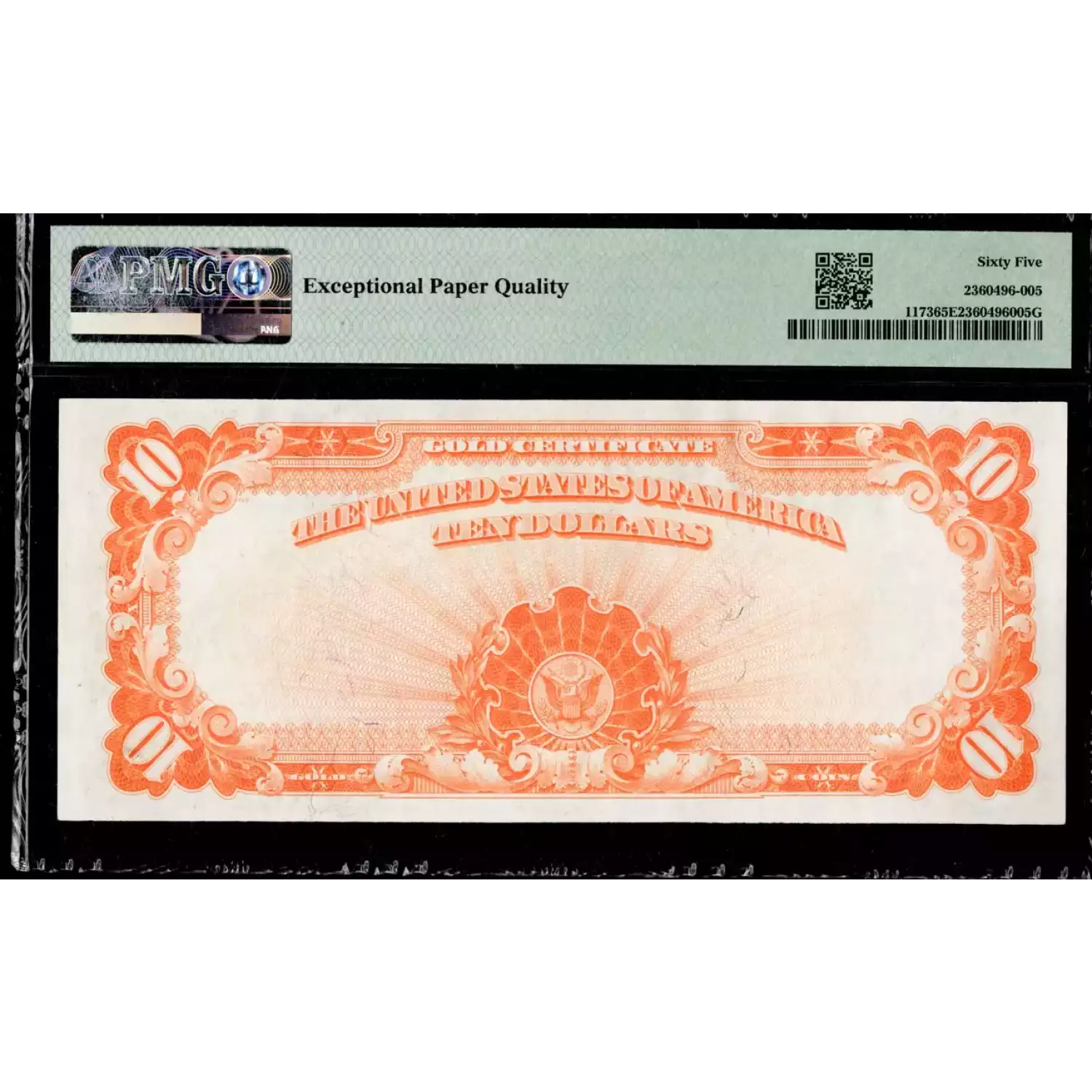 $10 1922 Gold Gold Certificates 1173 - Executive Currency