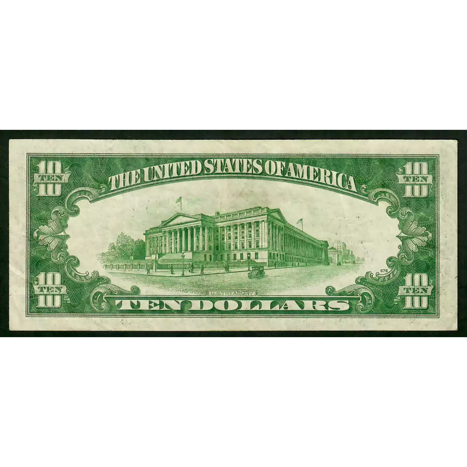 $10 1934-A yellow seal Emergency Notes Issued During WW2 2309 ...