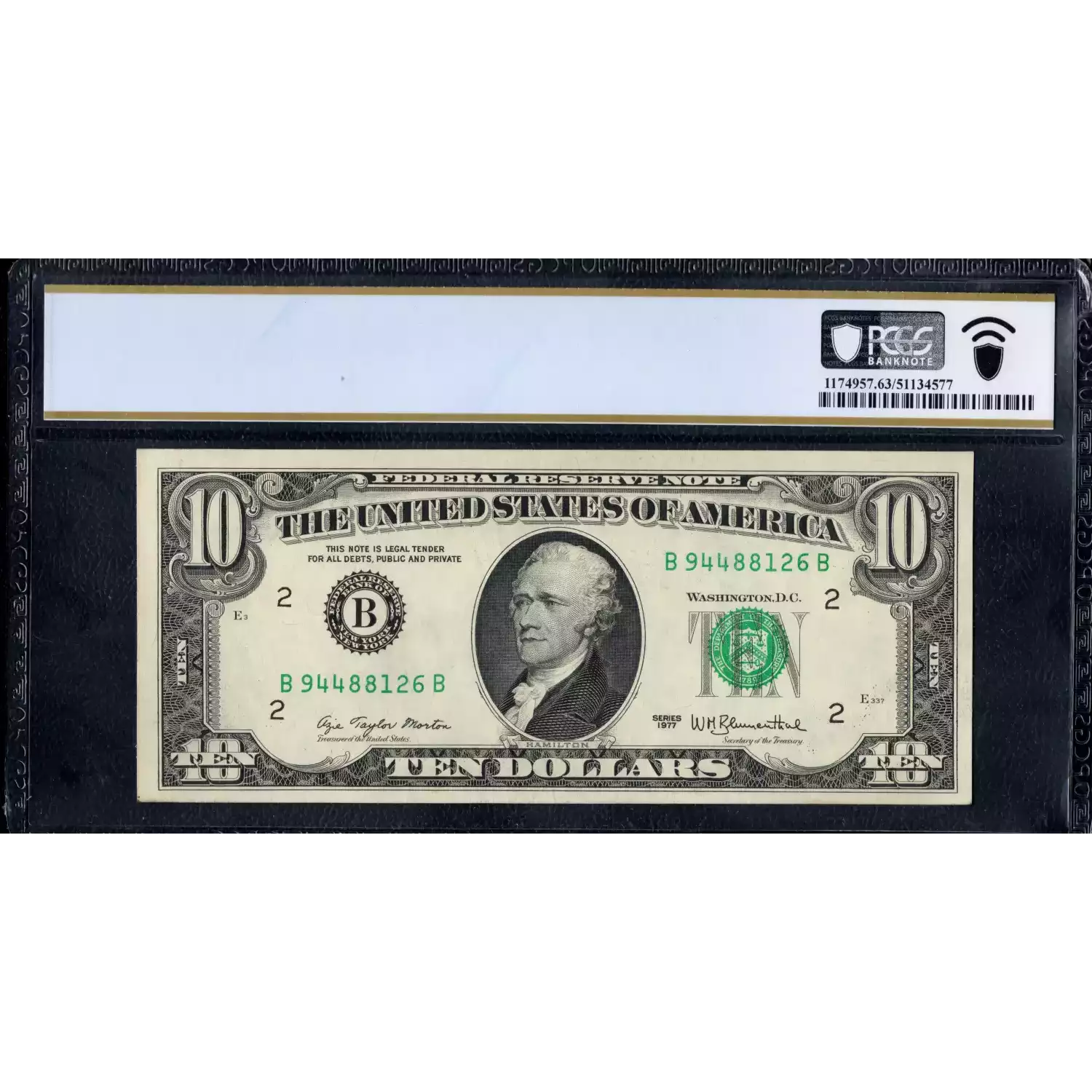 $10 1977 Treasury seal. Small Size $10 Federal Reserve Notes 2023-B ...