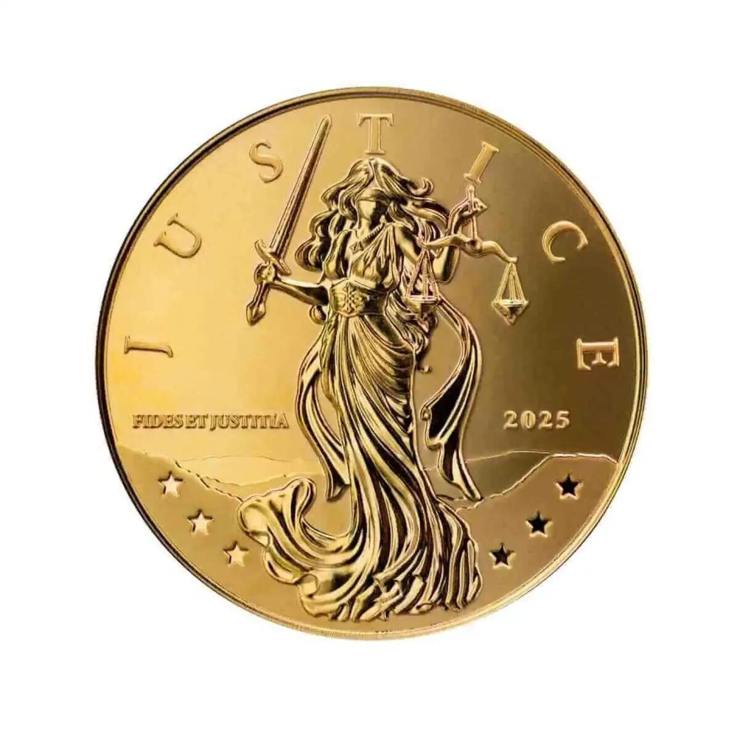 2025 1oz Niue - Lady Justice Gold Coin - Executive Currency