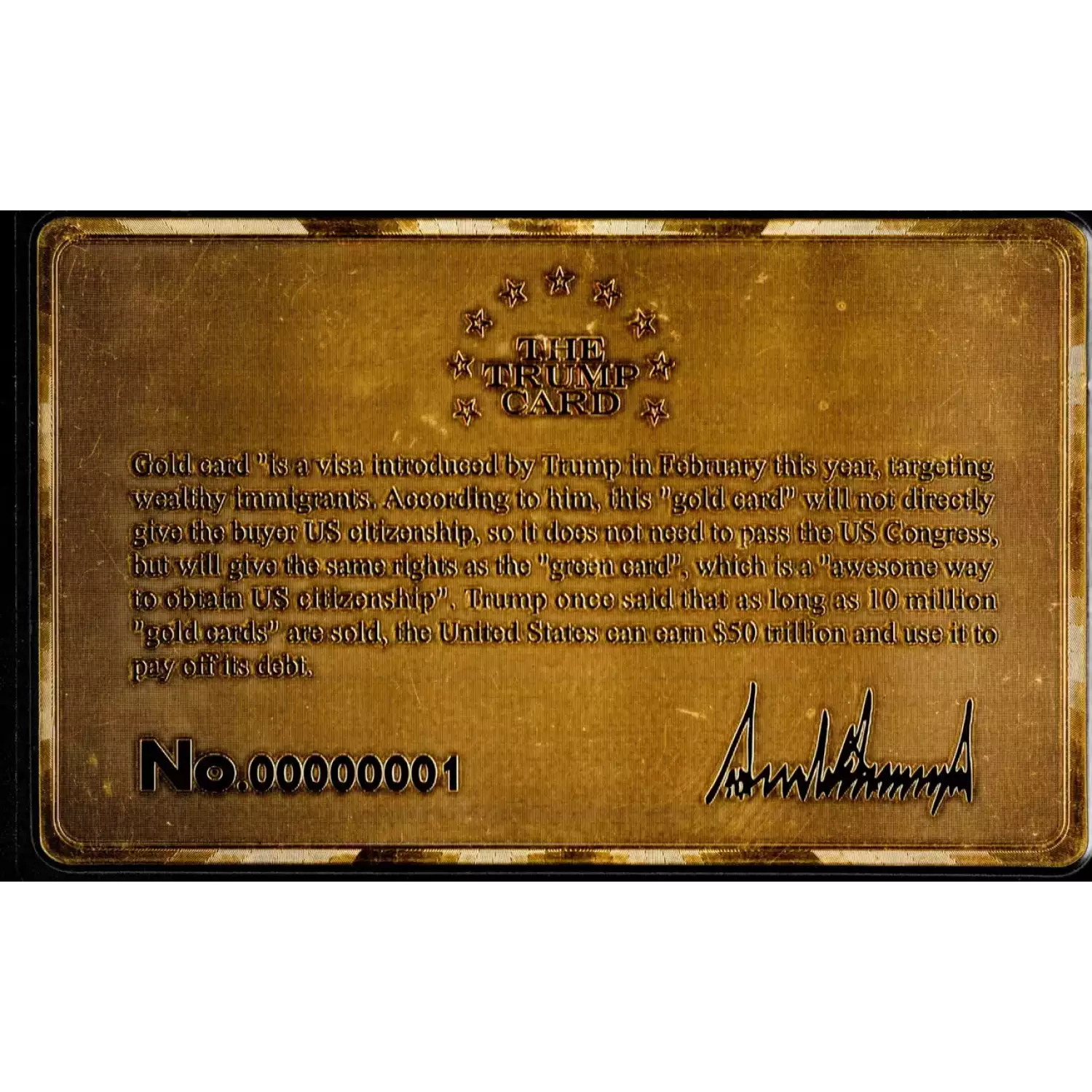 The Trump Card - Executive Currency